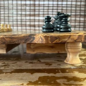 Games | New Rustic Handmade Rustic Olive Wood Chess Set 12 Board With ...
